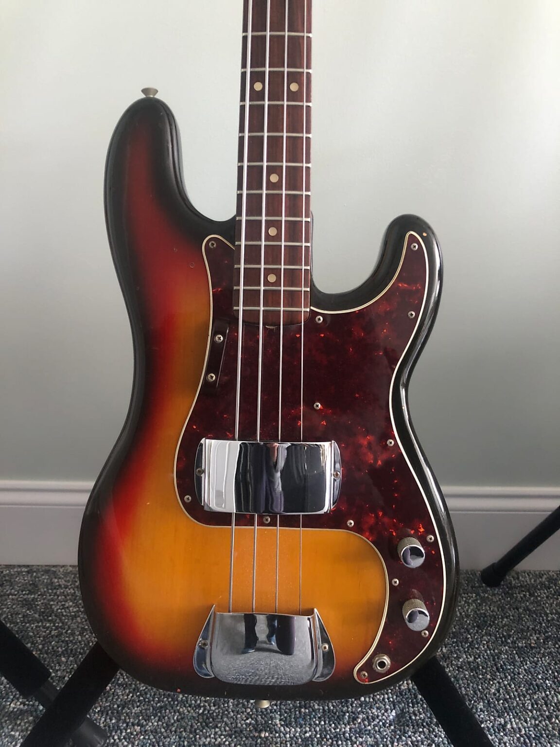 1974 Fender Precision Bass Sunburst SOLD - BASS SOUTHWEST
